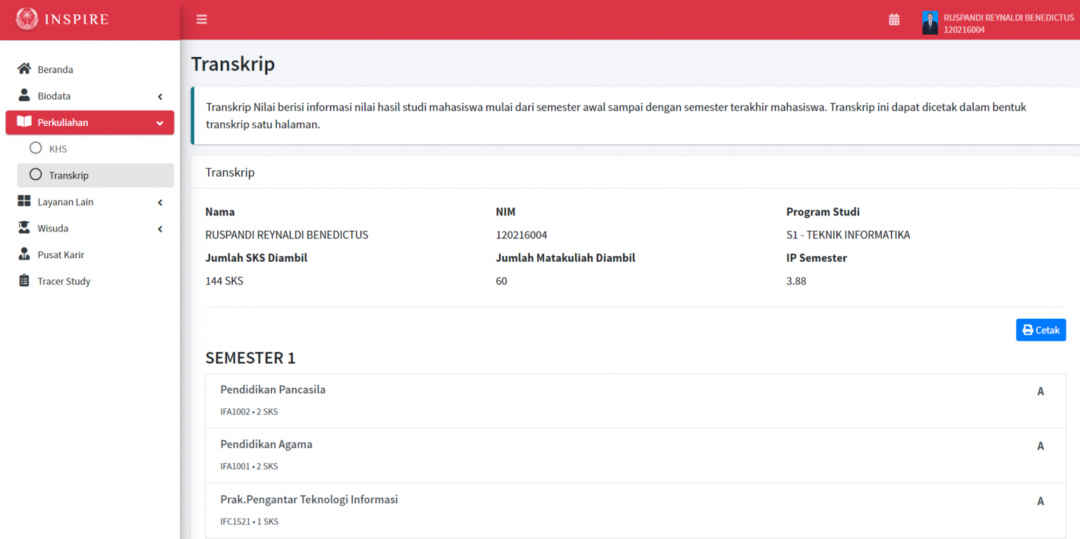 Transkrip – PANDUAN PENGGUNA