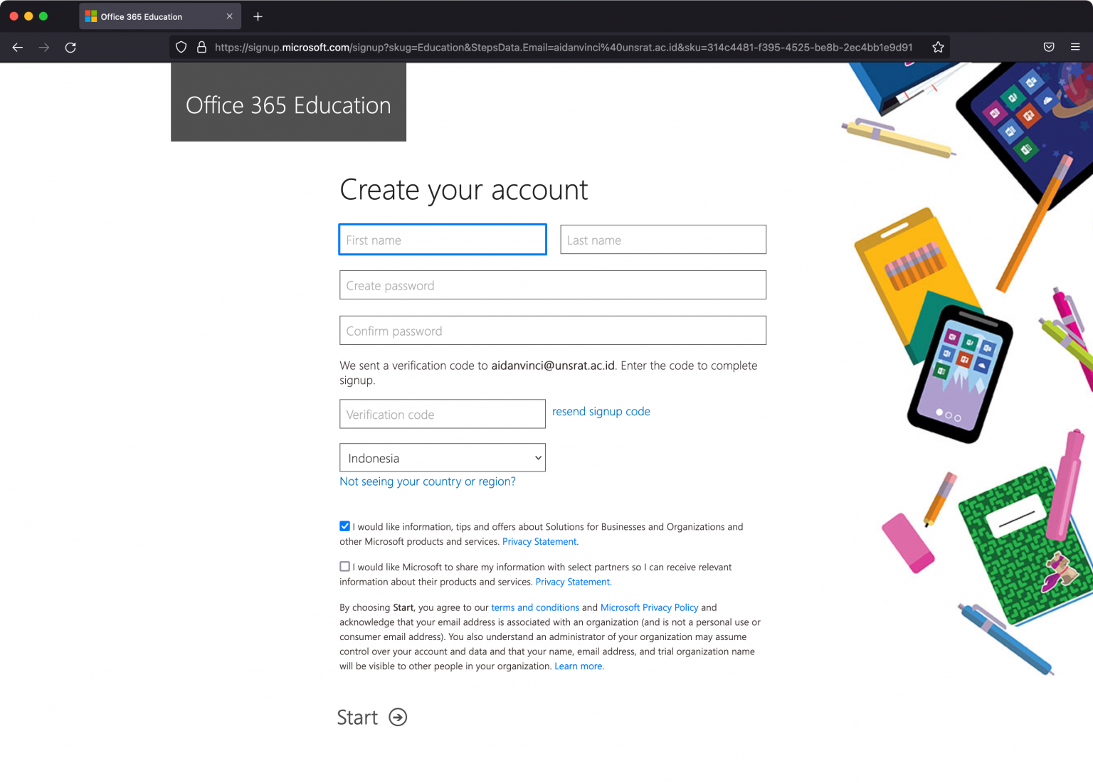 Panduan Pembuatan Akun Office 365 Education – PANDUAN PENGGUNA